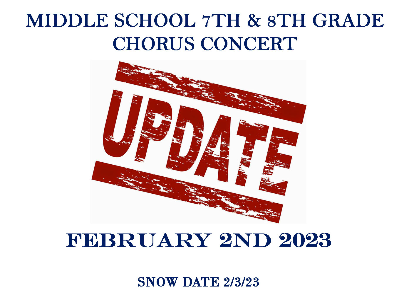 Middle School 7/8 Chorus concert – Selinsgrove Area School District