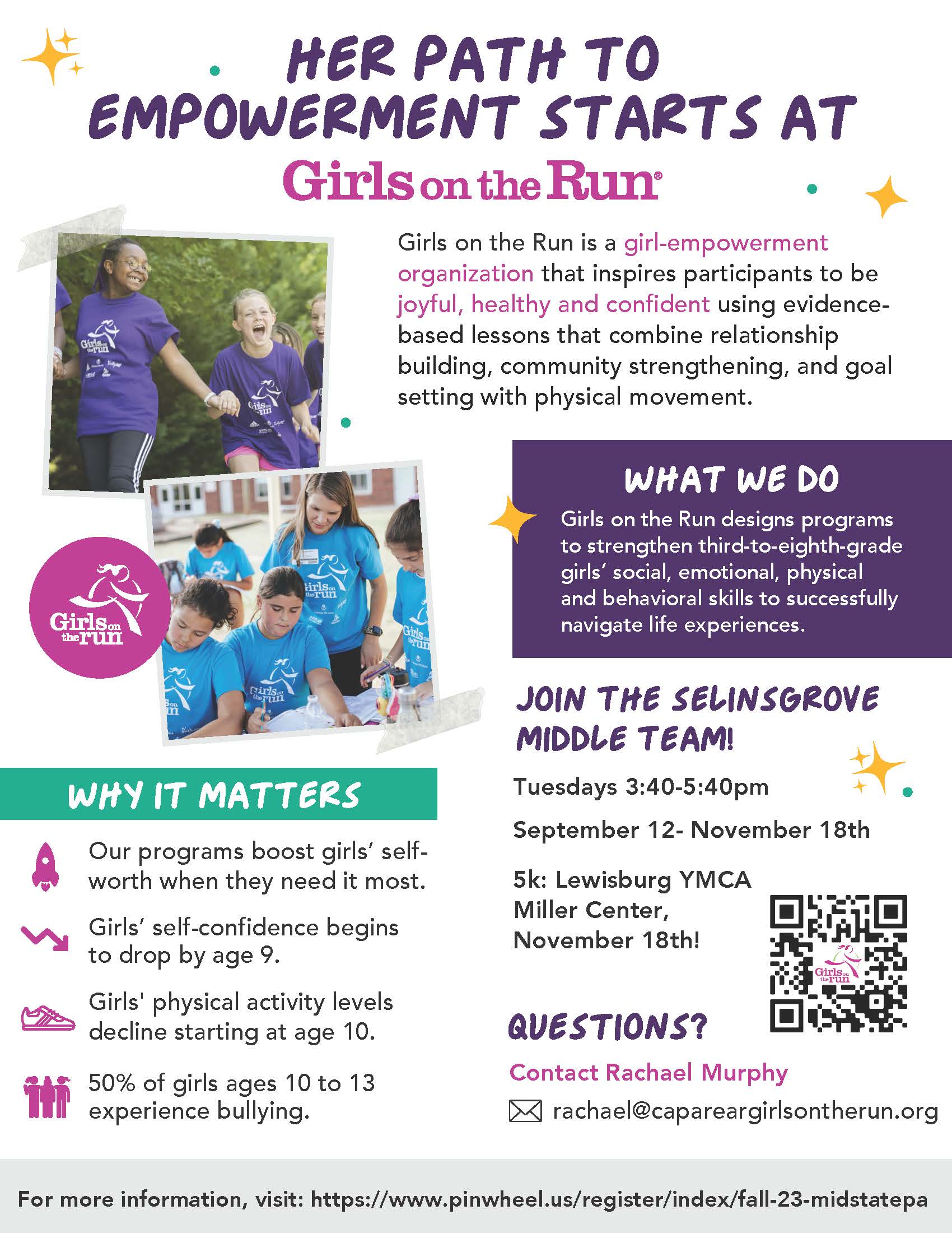 Girls on the Run – Selinsgrove Area School District
